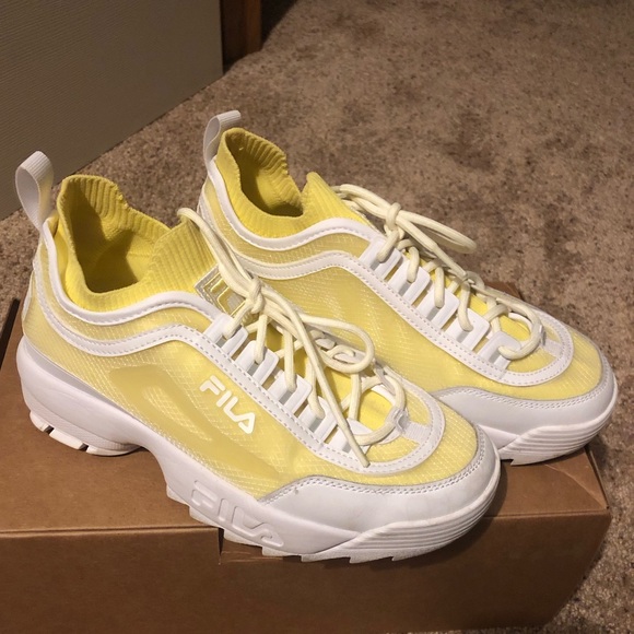 Fila | Shoes | Yellow Fila Disruptor 2 | Poshmark